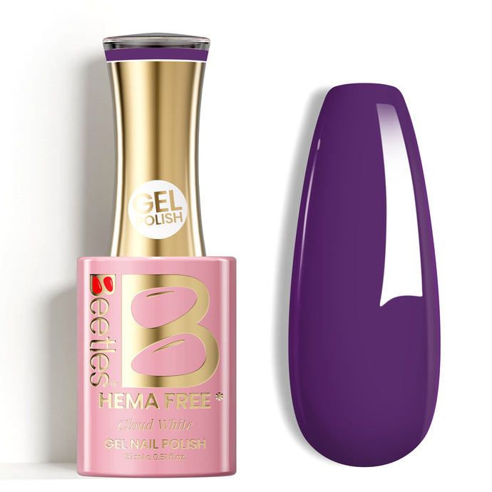 Beetles Gel Polish Stay Shining - Gel Nail Polish Deep Purple for Ever