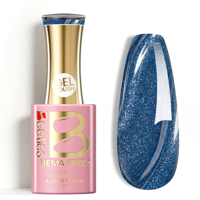 Beetles Gel Polish Stay Shining - Gel Nail Polish Ice Blue Cat Eye Gel ...