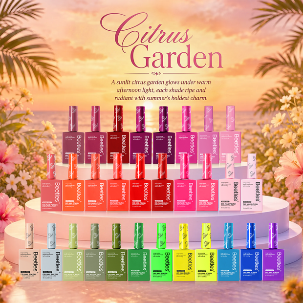 (Each 15ml) Citrus Garden - Beetles 30 Colors HEMA Free Summer Nails G ...