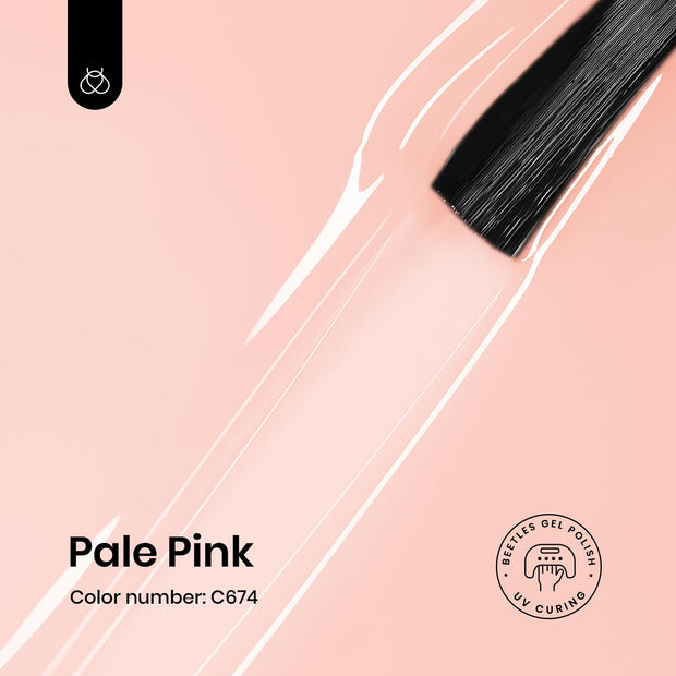 Beetles Pale Pink Sheer 15ML Neutral Nude Pink Jelly Gel Polish Nail C ...